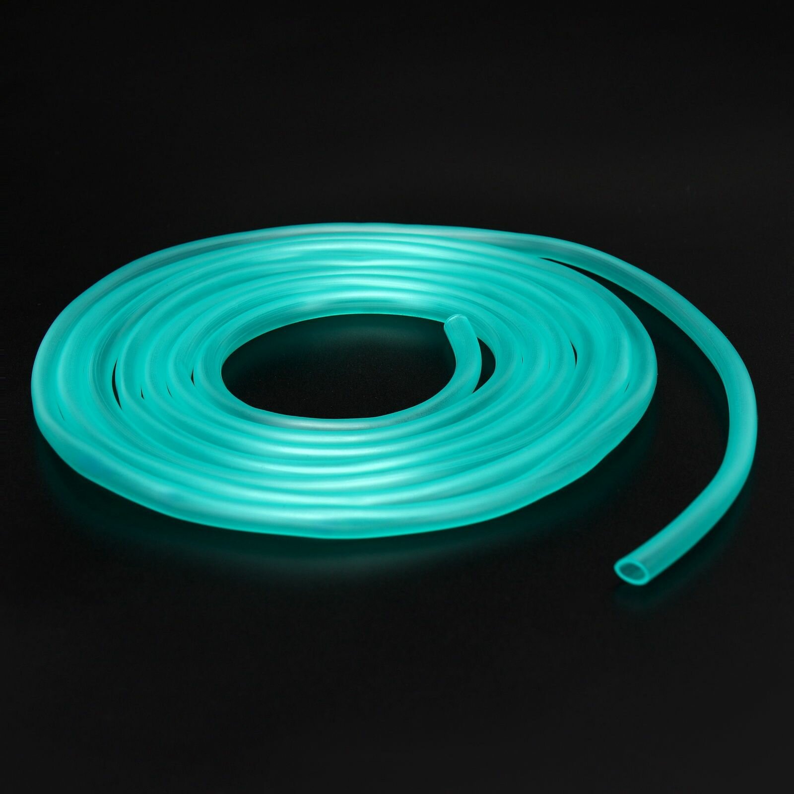 Трубка-шланг для компрессора силиконовая, 4 мм, 2 м, зелёная