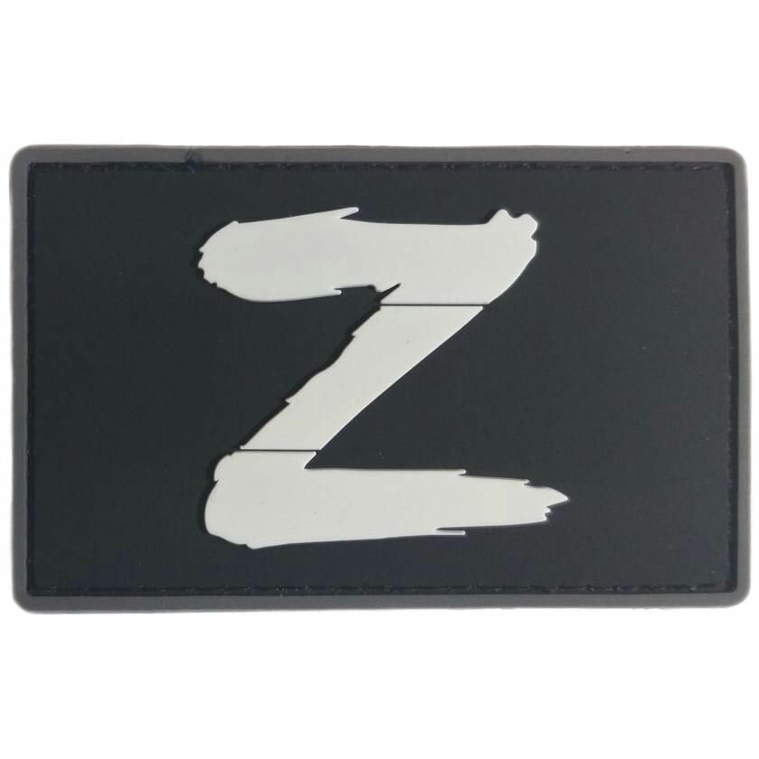 Шеврон Z 5х8 черный с белым