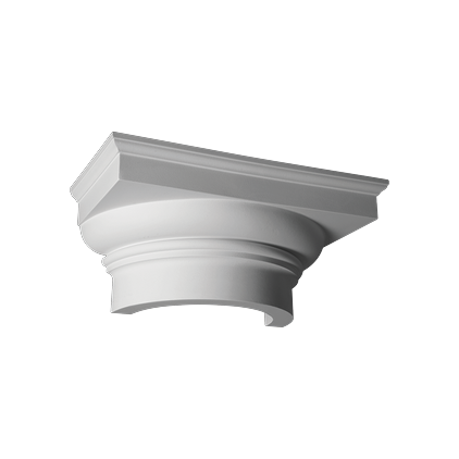 Капитель Полуколонны Европласт Лепнина 4.15.101 Ш408хВ180хГ204 мм.