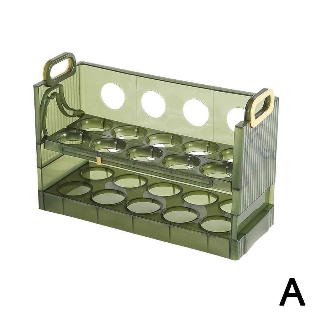 Контейнер для хранения яиц в холодильнике. Зеленый Органайзер подставка для яиц в холодильник