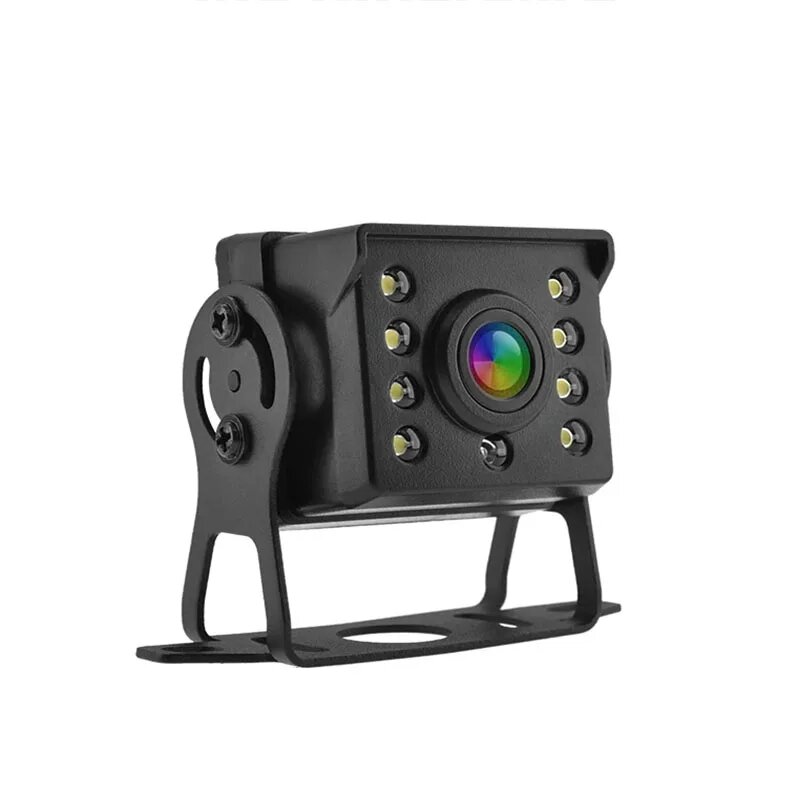 Автомобильная камера заднего вида с CCD HD, 12 В, для автобуса, грузовика на колесах, 8 ярких белых огней, цветная камера наблюдения с ночным видением для автомобиля Only Camera