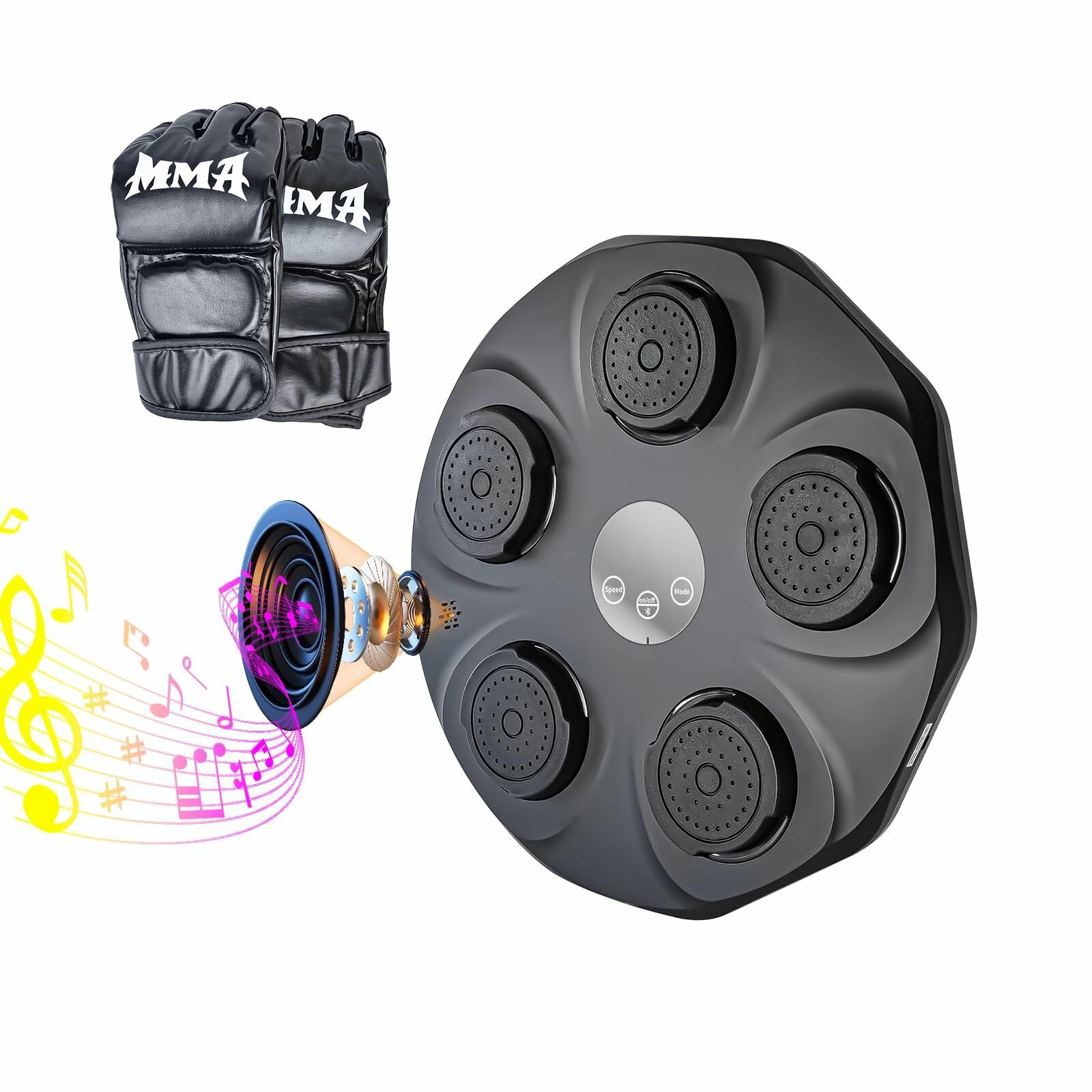 Music boxing machine, музыкальная боксерская груша, Умный Bluetooth-тренажер для музыкального бокса, черный