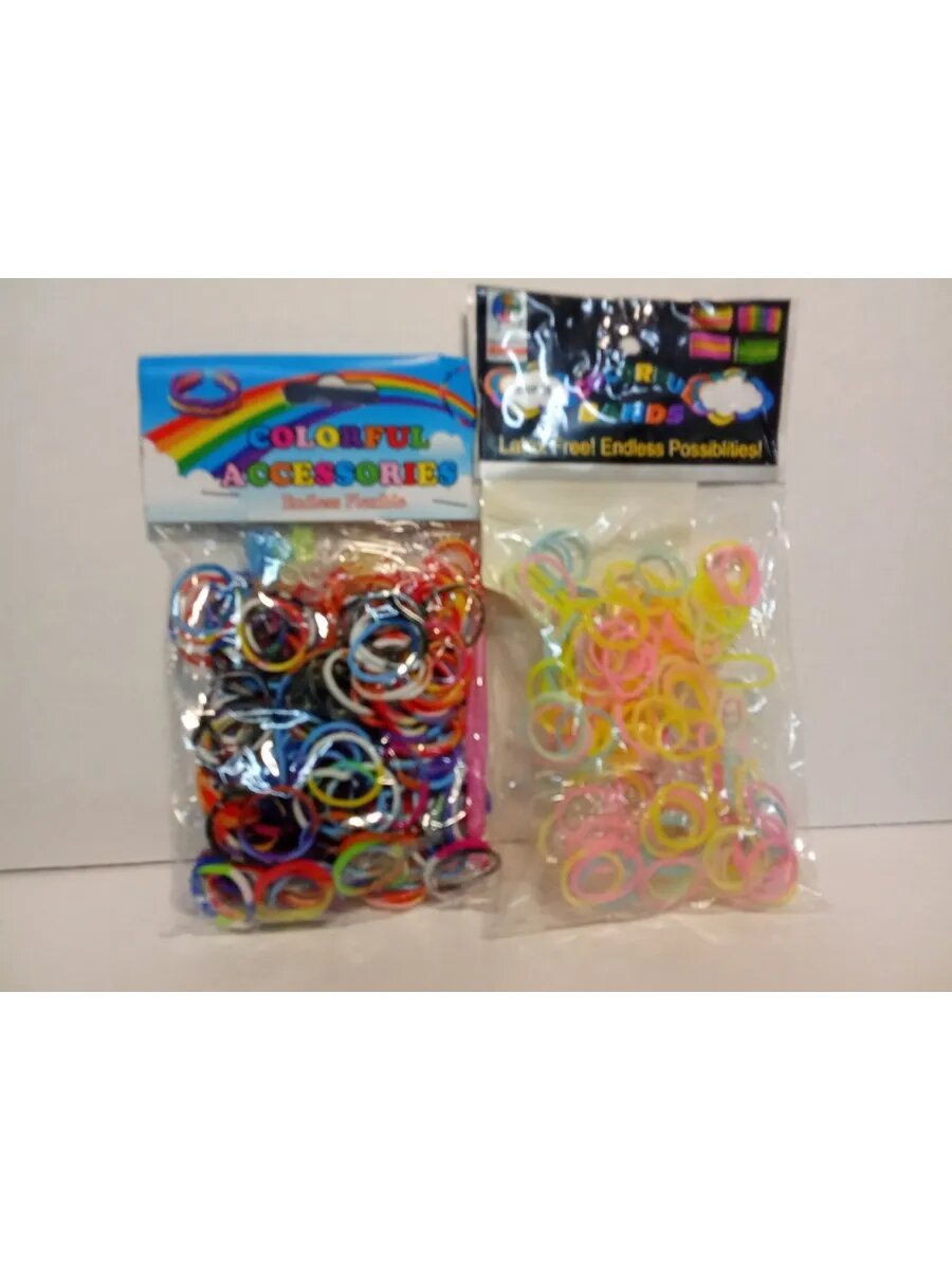 Набор ярких резинок для плетения рукоделия