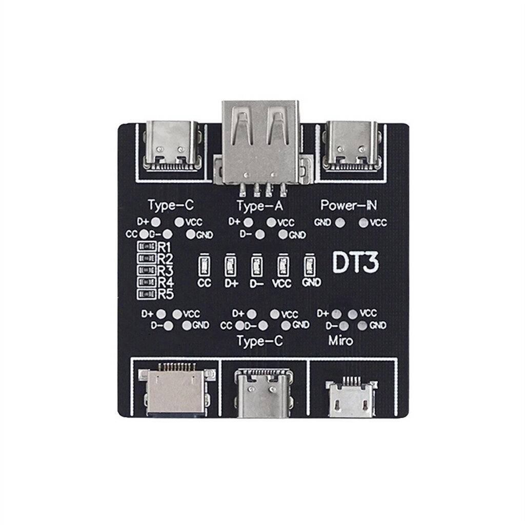 Плата тестера USB-кабеля USB Cable Checkers Data Wire Тестовая Зарядка Линии Передачи данных USB Type C Micro Tester Board