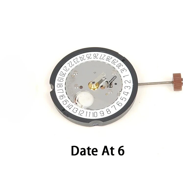 Механизм RONDA 505 кварцевый 3 стрелки с датой Date At 6