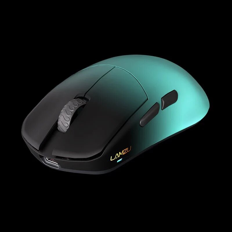 Мышь беспроводная/проводная LAMZU AIMLABS Maya X черный/зеленый