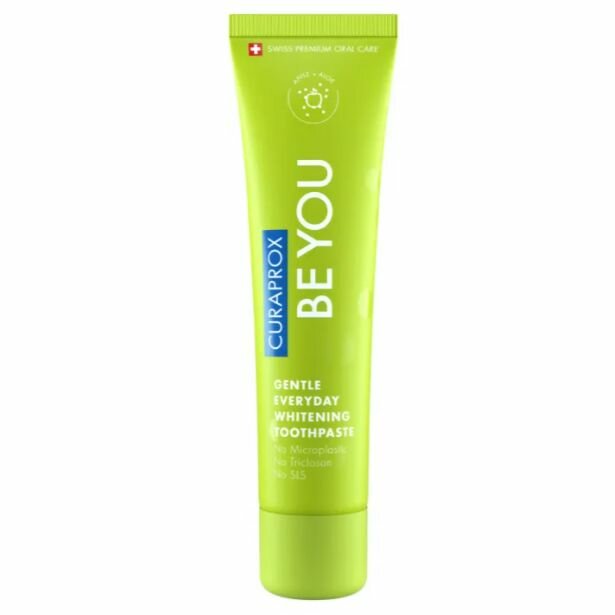 CURAPROX Зубная паста с фтором 950 ppm и ксилитом, для взрослых и детей от 3 лет. С эффектом осветления эмали, для чувствительных зубов 60 мл