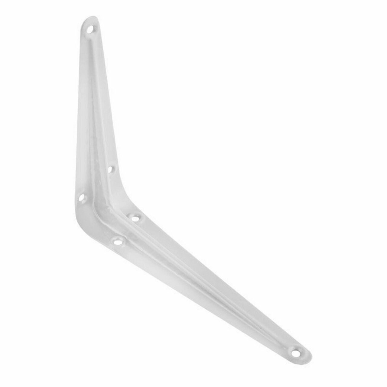 Уголок для полок 150х125 мм белый металлический крепеж для настенного монтажа