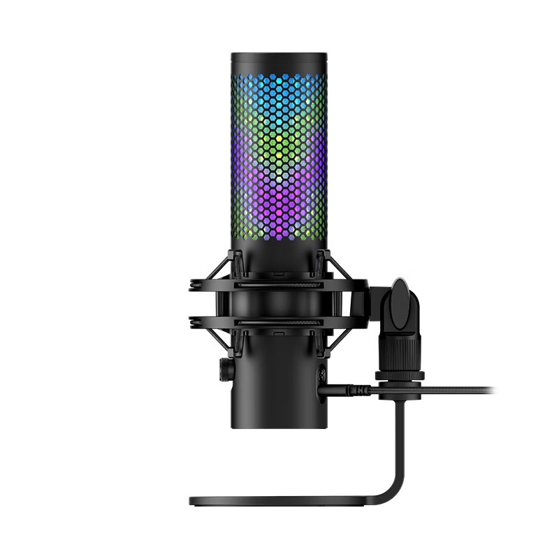 Микрофон HyperX "QuadCast 2S", проводной, RGB-подсветка, черный