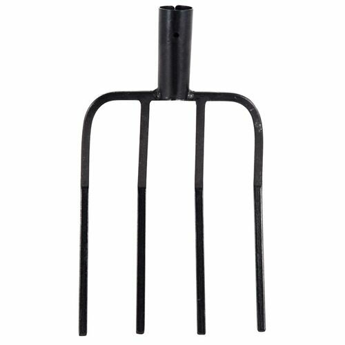 Вилы садовые КНР 4-хрогие, сварные, толщина 10 мм, без черенка