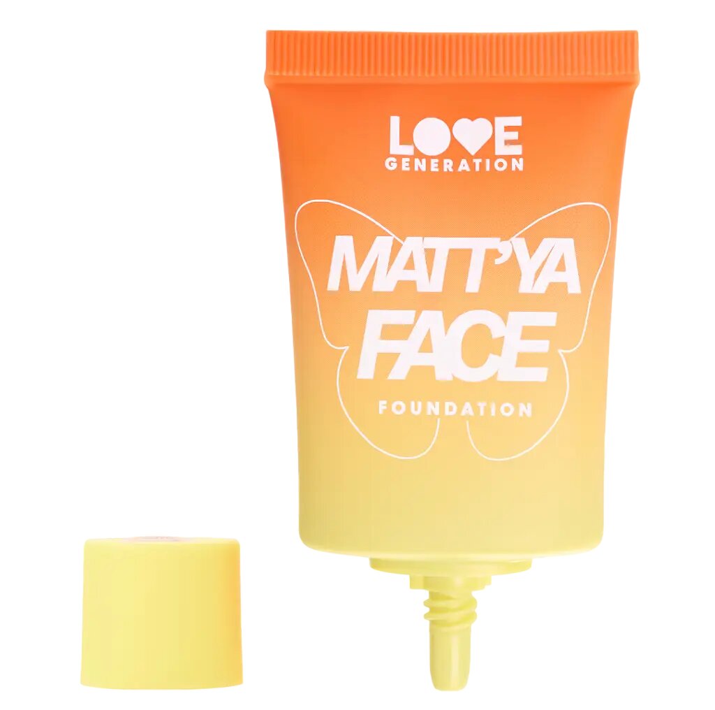 Love Generation Матирующий тональный крем c экстрактом матчи Matt'ya Face тон 04 бежевый 30 мл 1 шт