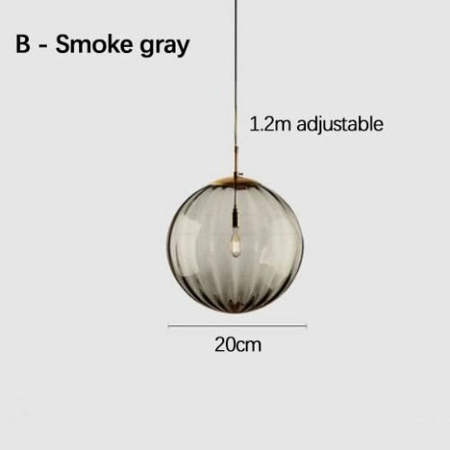 Современная Минималистская Люстра, Красочная Светодиодная Люстра Со Стеклянным Шариком С Водной Рябью Подходит Для Освещения Прикроватной Тумбочки И Столовой.