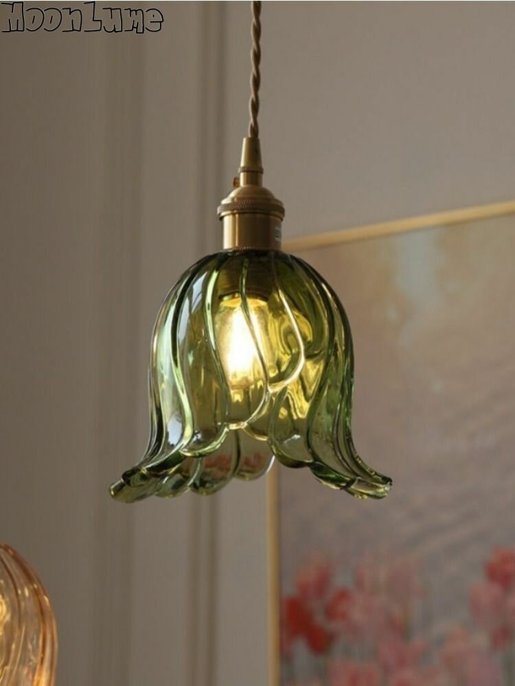 Люстра из латунного стекла