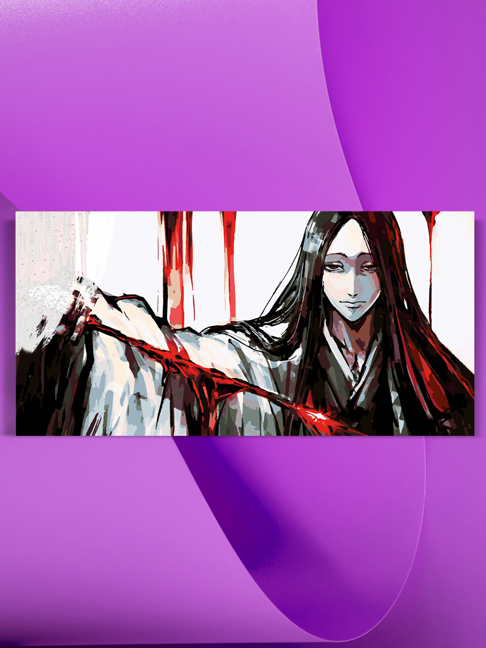 Картина по номерам на холсте Блич - Унохана, 30 х 60 см