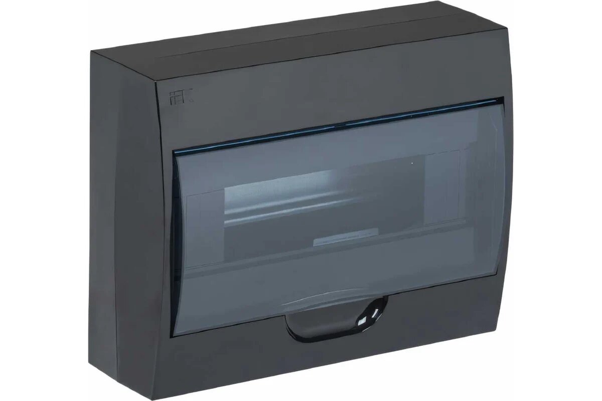 IEK KREPTA корпус 3 ЩРН-П-12 IP41 черный пластиковый MKP12-N-12-41-K02 для щитков учета