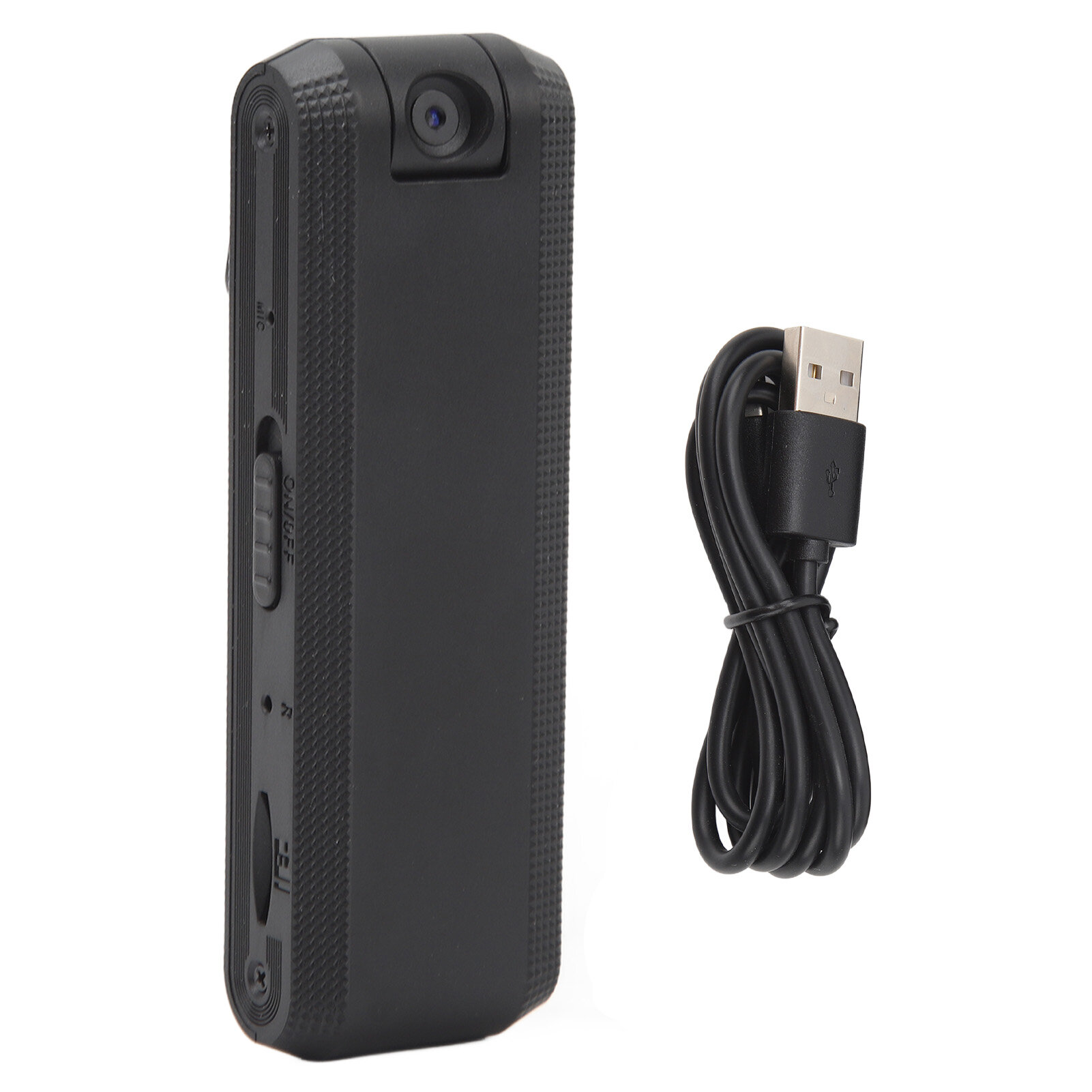 Портативная миниатюрная нательная видеокамера HD 1080p с возможностью поворота на 180° и записью видео со скоростью 30 кадров в секунду.