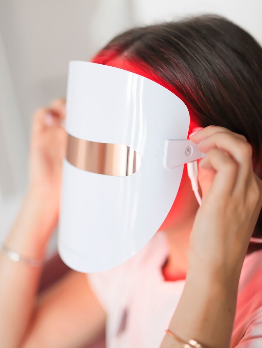 Светодиодная LED-маска , для лица, светотерапия, антивозрастной уход