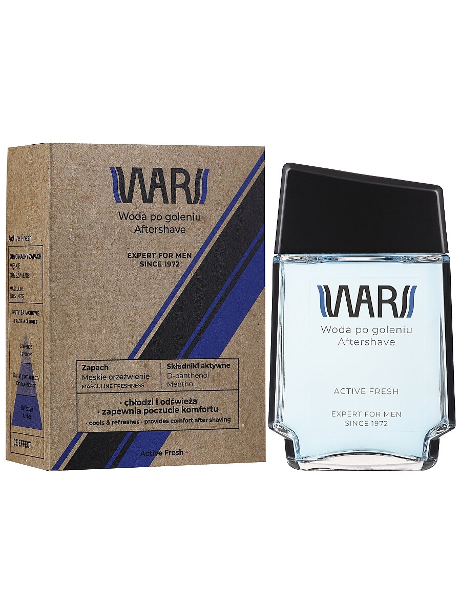 Лосьон после бритья Мужской Wars Expert For Men Active Fresh (after-shave lotion) 90мл