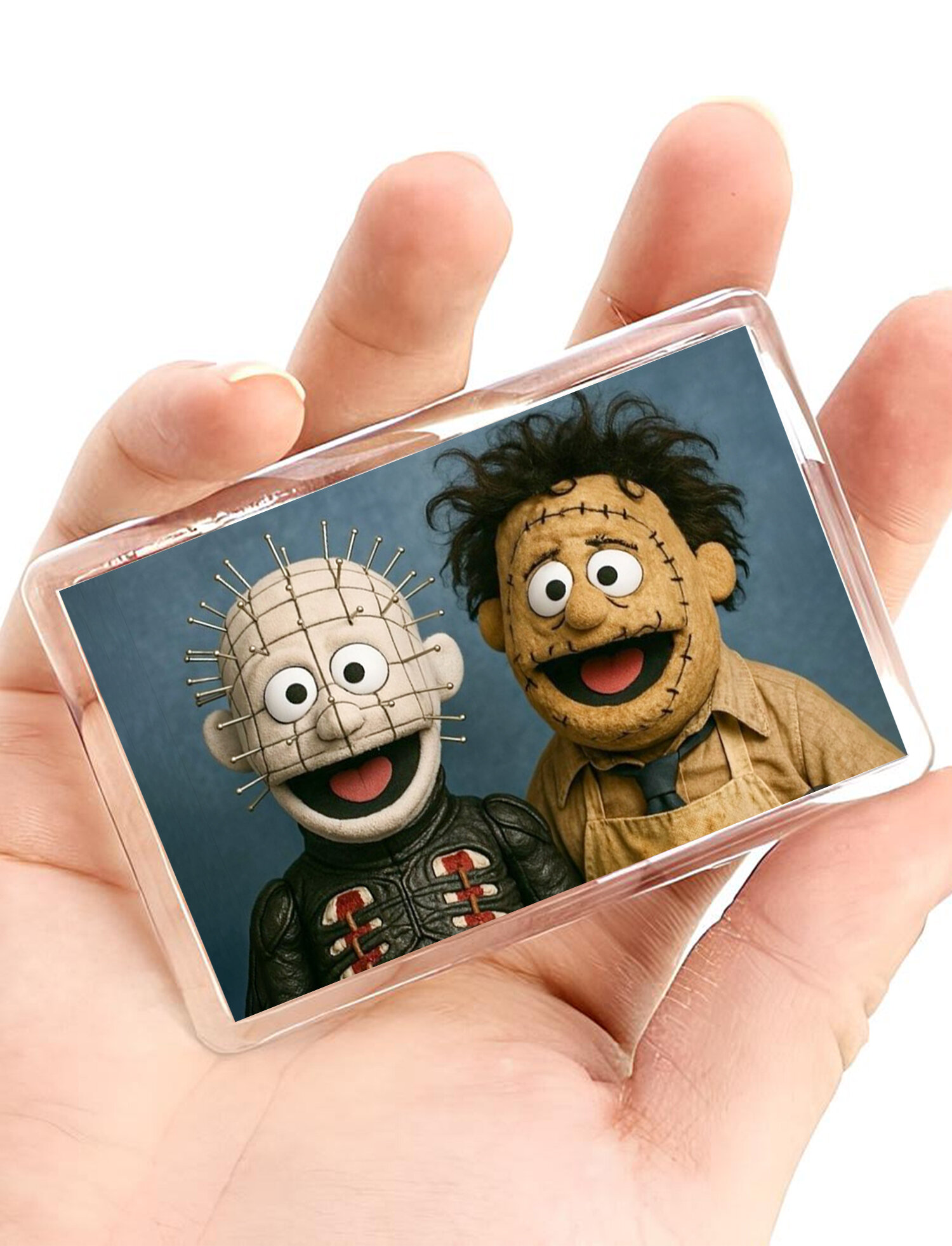 Магнит "Ретро маньяки", акриловый, прямоугольный, сувенир, 50х76 мм