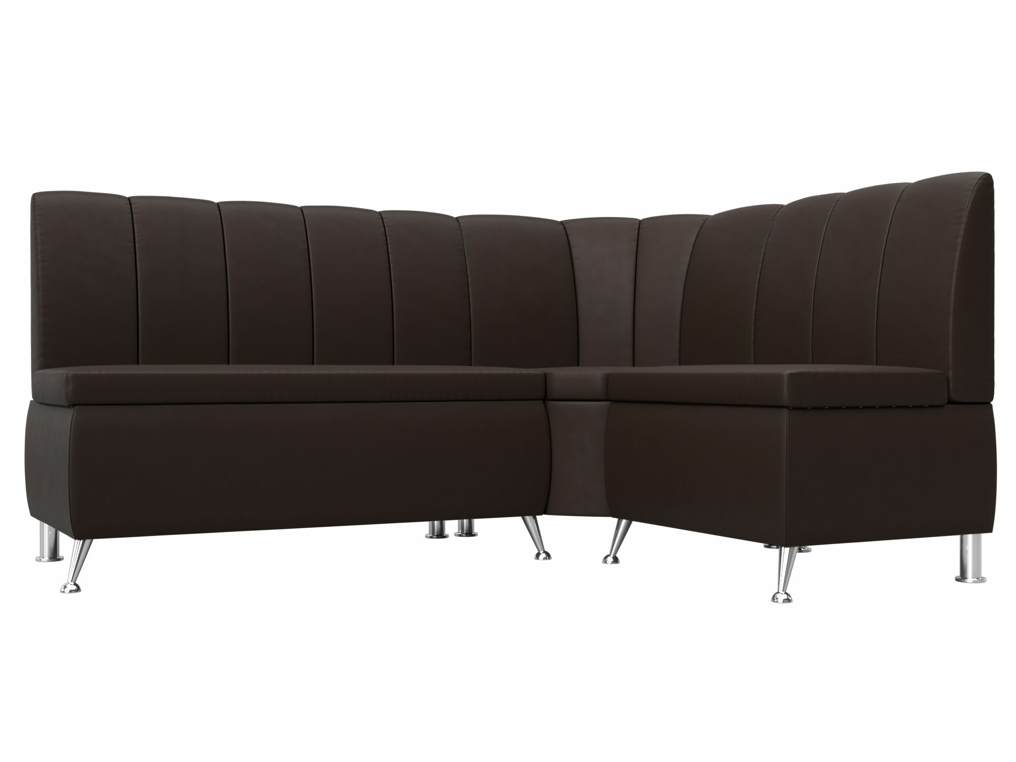 Диван кухонный угловой Кантри правый угол, экокожа, Хит Диванов