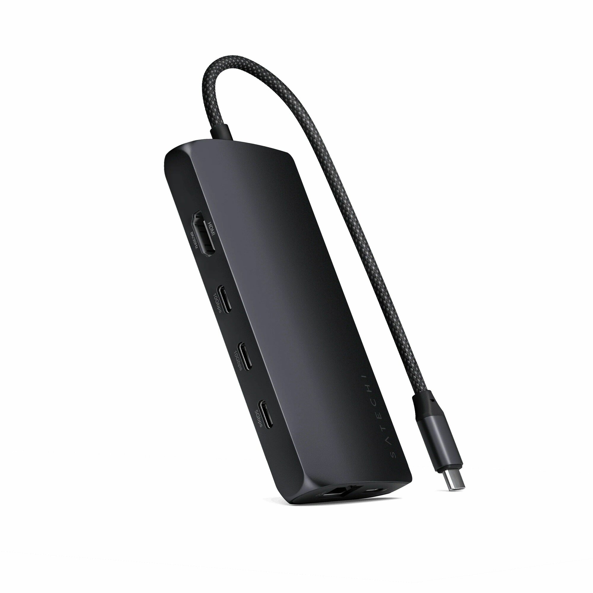 Адаптер Satechi USB-C Multiport Adapter 8K with Ethernet V3. Цвет: полуночный серый