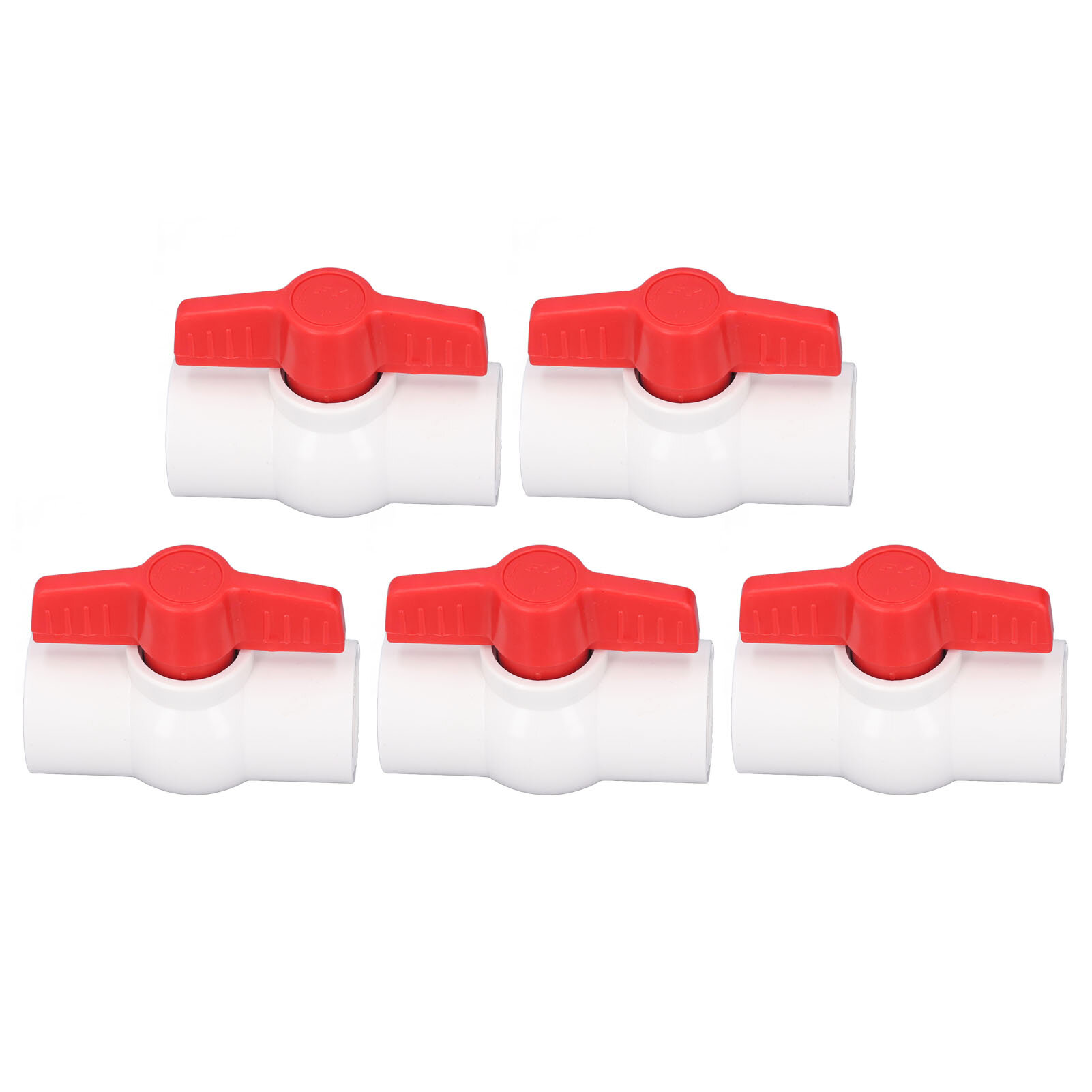 Шт. шаровых кранов для водоснабжения из ПВХ-пластика с винтовым запорным механизмом, быстроразъемные фитинги для шлангов и трубок, внутренний диаметр 20 мм.