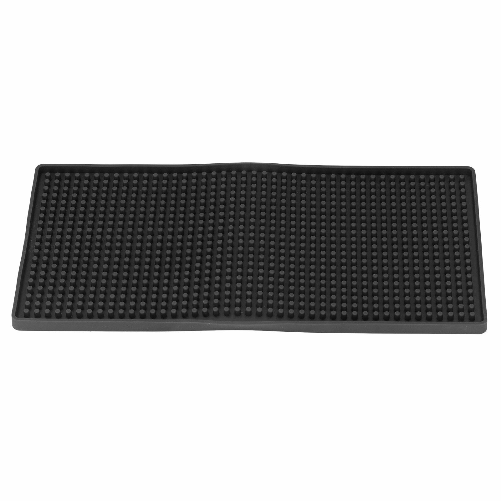 Коврик для бара Премиальный пищевой силикон Термостойкий Прочный без запаха Нескользящий Мягкий гибкий коврик для кофе-бараЧерный