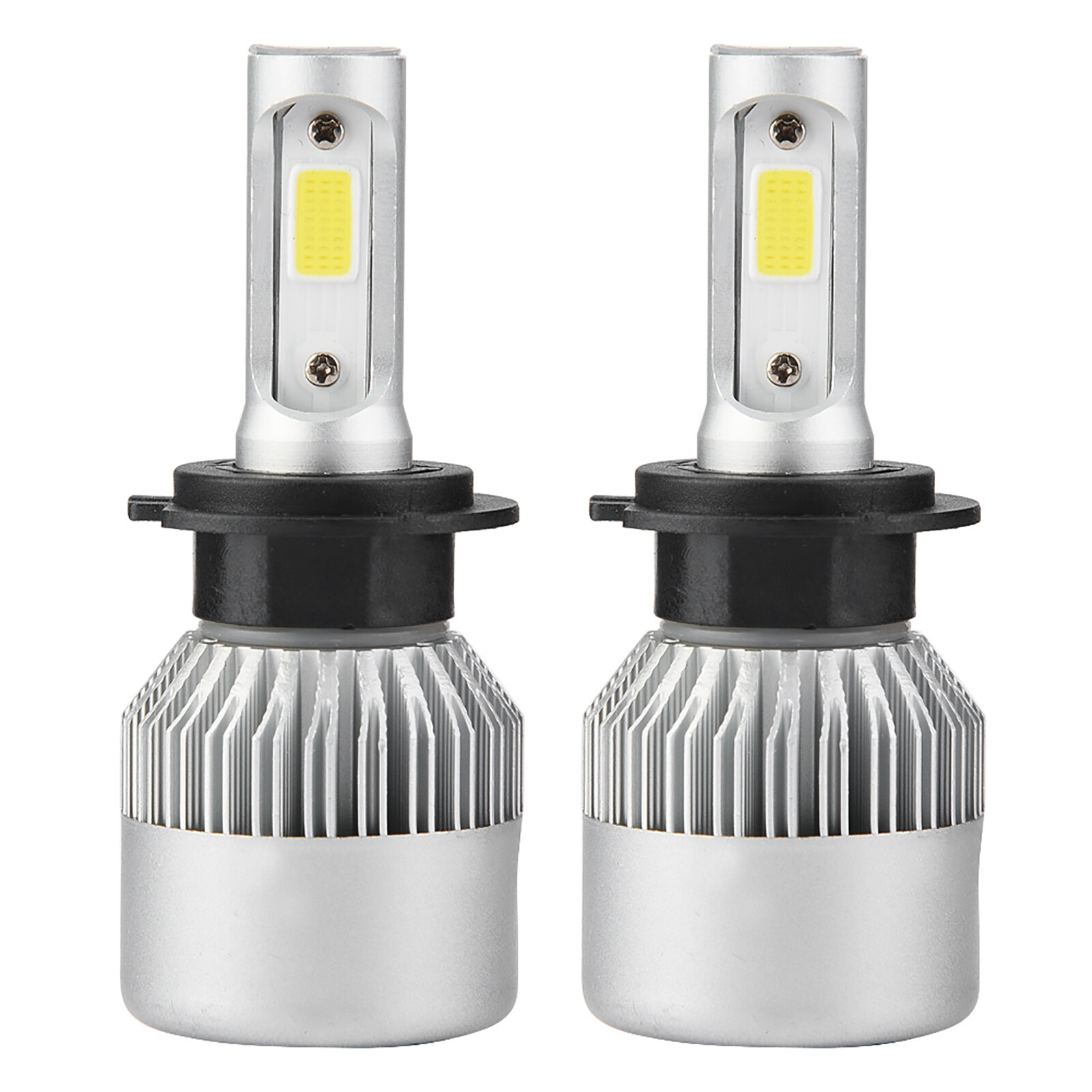 Лампы дальнего и ближнего света, светодиодные фары с быстрым включением и выключением, срок службы 50000 ч, рассеивание тепла 8000 лм, комплект из 2 шт, всепогодные, для автомобиля