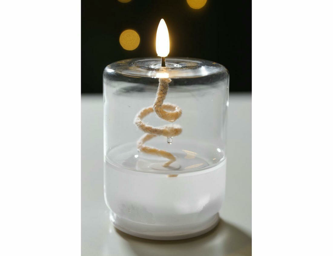 Светодиодная свеча, мерцающее пламя, 14 см, таймер, батарейки, Kaemingk