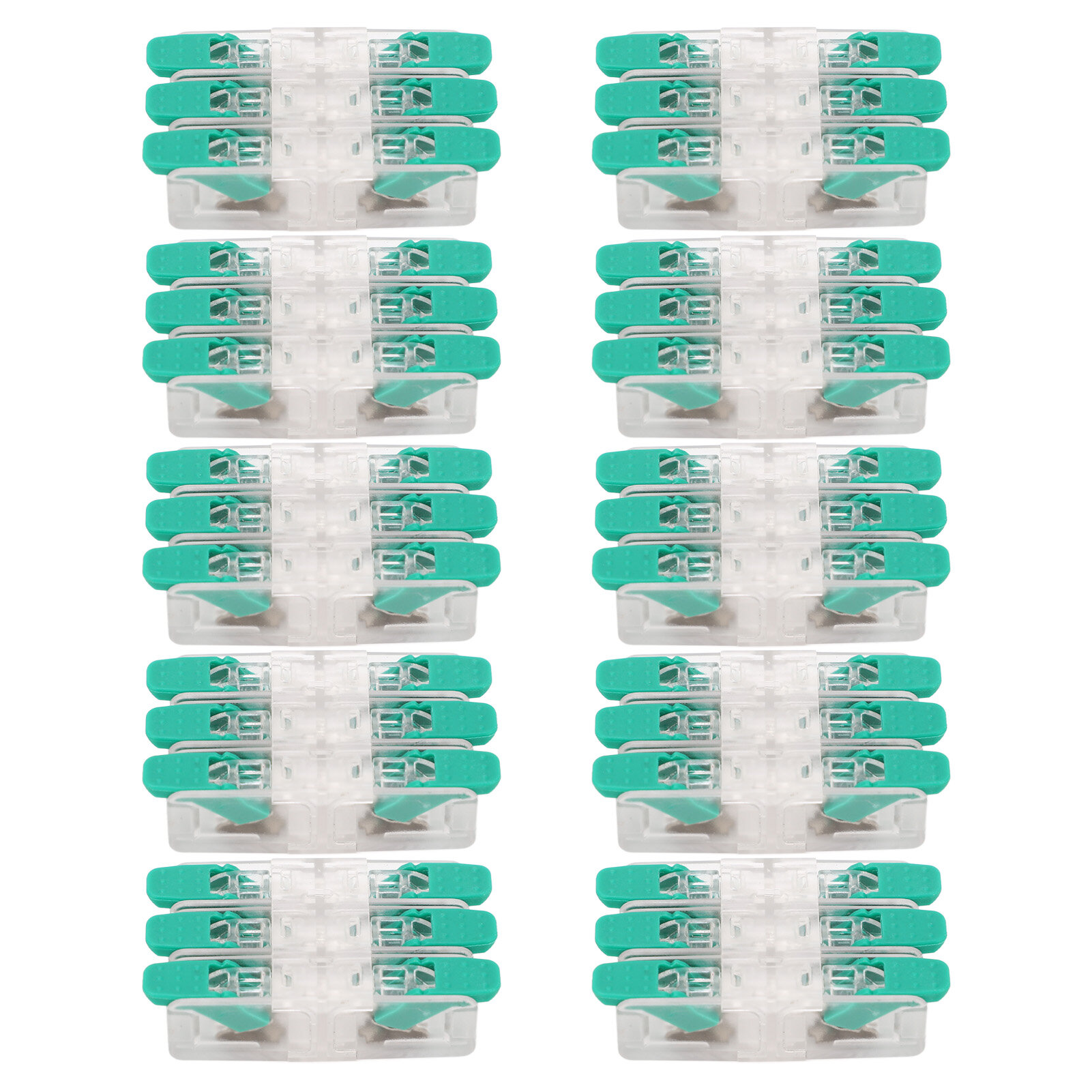 10PCS 3 in Out Wire Connector Quick Wiring Conductor Terminal Electrical Cable Connectors 0.5‑6mm² 41A 450V