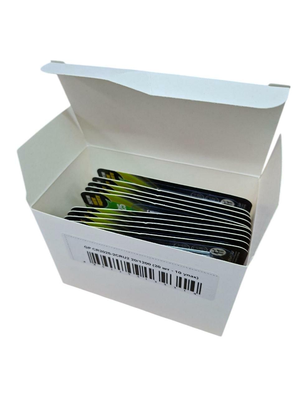 Дисковая батарейка GP CR2025 Lithium 3V BL2/BOX20 GPCR2025-2CRU2, 20шт.