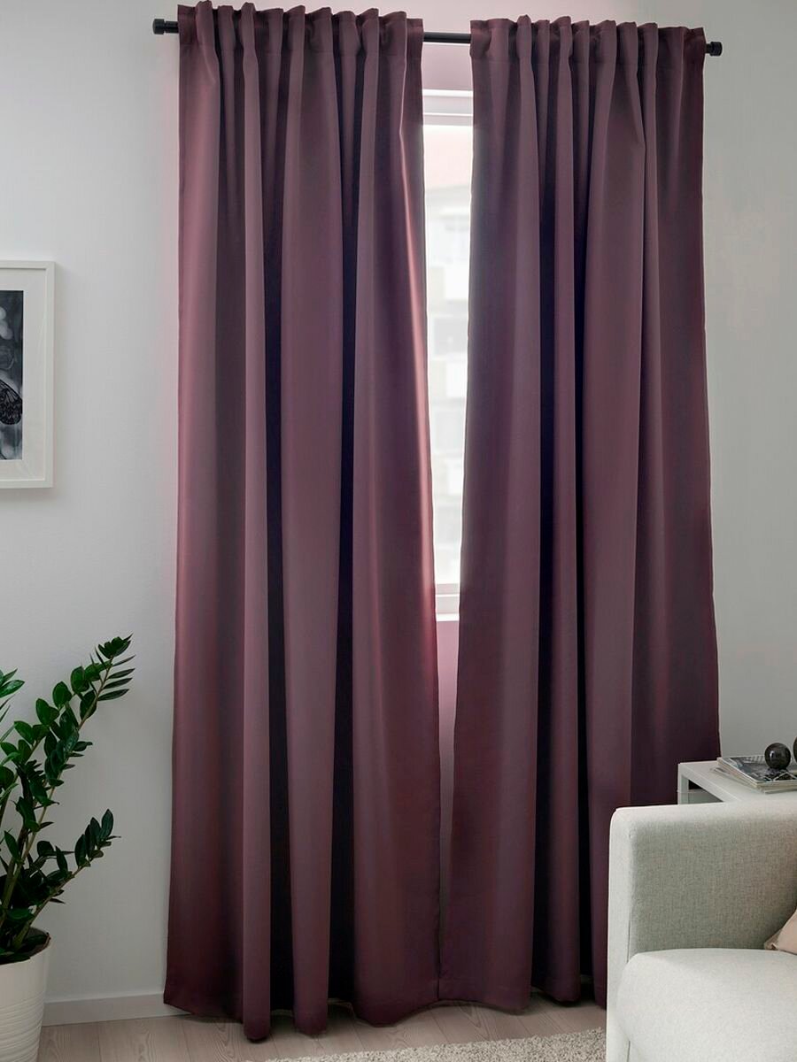 Гардины блокирующие свет икеа, майгулл, MAJGULL, 145х270 см, 2шт