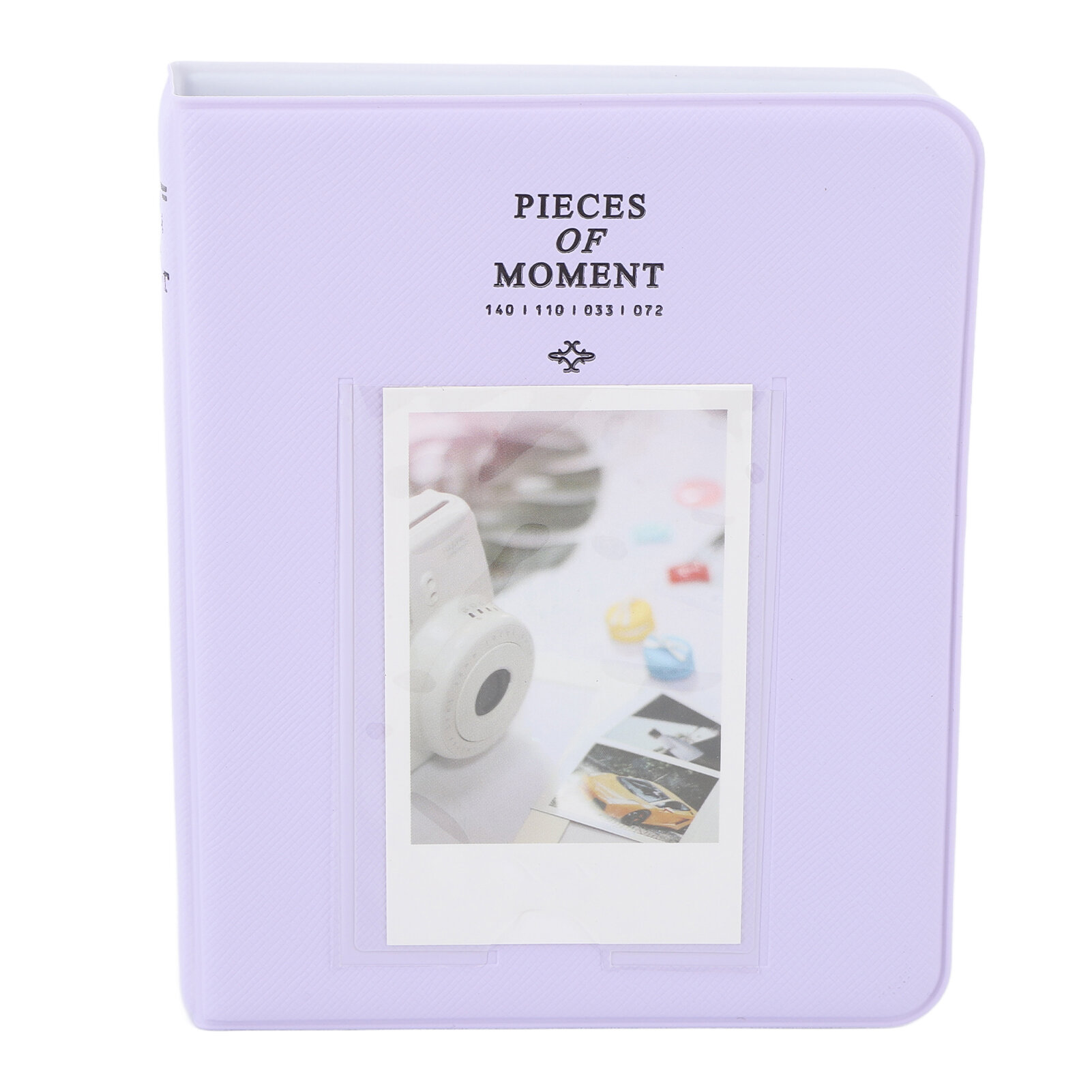 Фотоальбом с 64 карманами, портативный 3-дюймовый фотоальбом из искусственной кожи для форматов Mini 12, 11, 9, фиолетовый