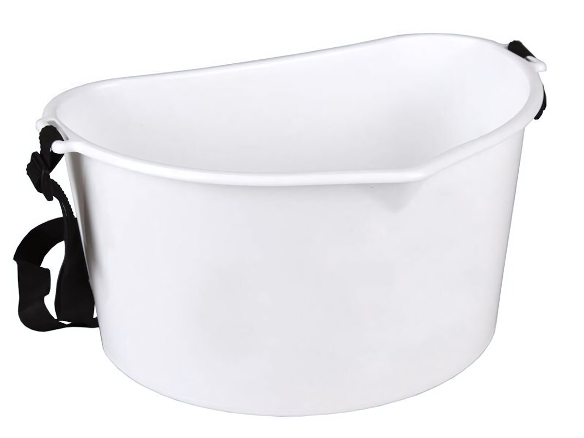 Емкость для сбора ягод с ремнем на шею, 3л, белая, пищевой пластик