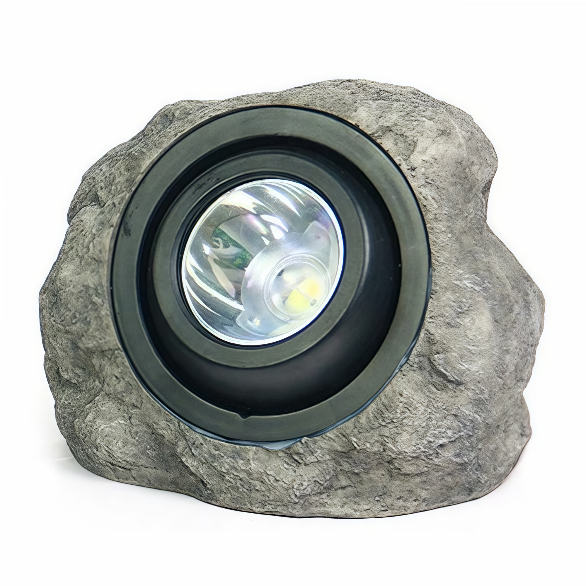 Светодиодная брусчатка, имитирующая камень, на солнечной батарее, черный, IP44