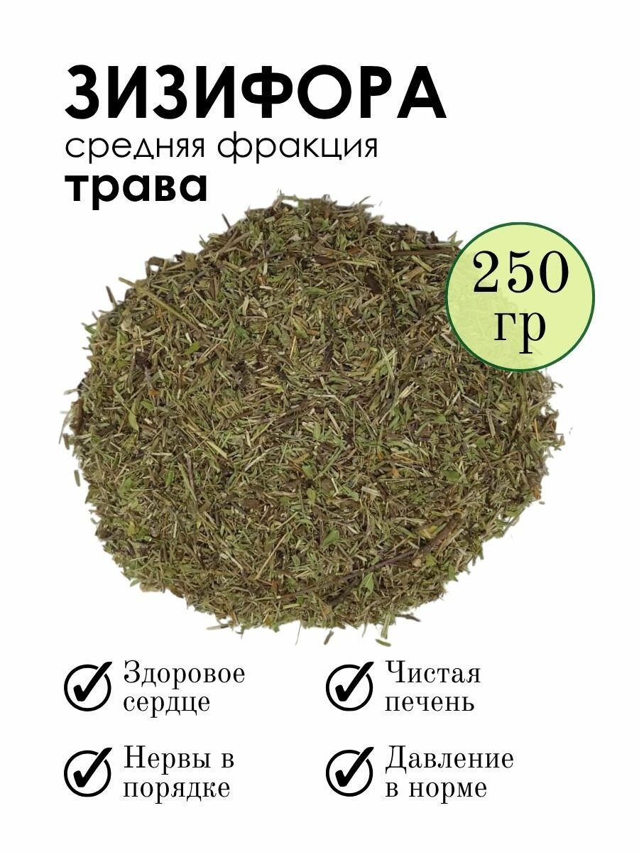Зизифора трава для сердца, средняя фракция 250 гр