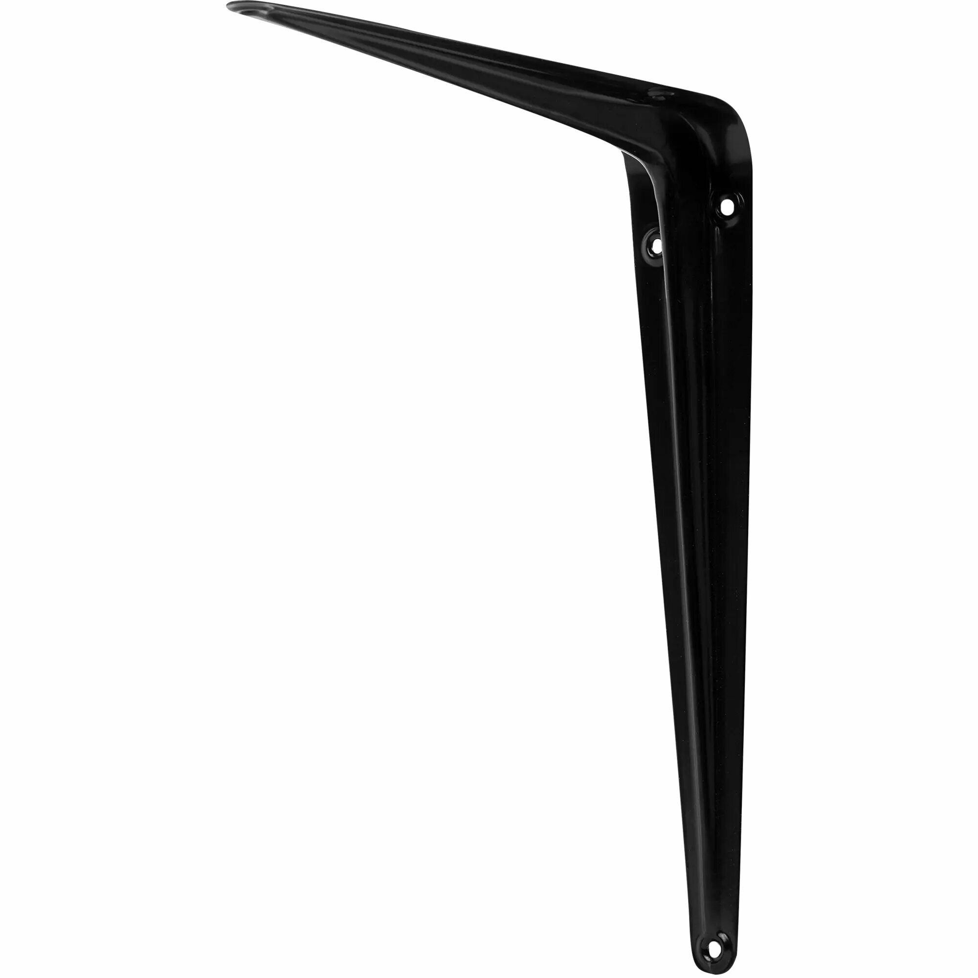 Larvij Utility кронштейн для полки 25x20 см металлический, нагрузка до 10 кг, чёрный