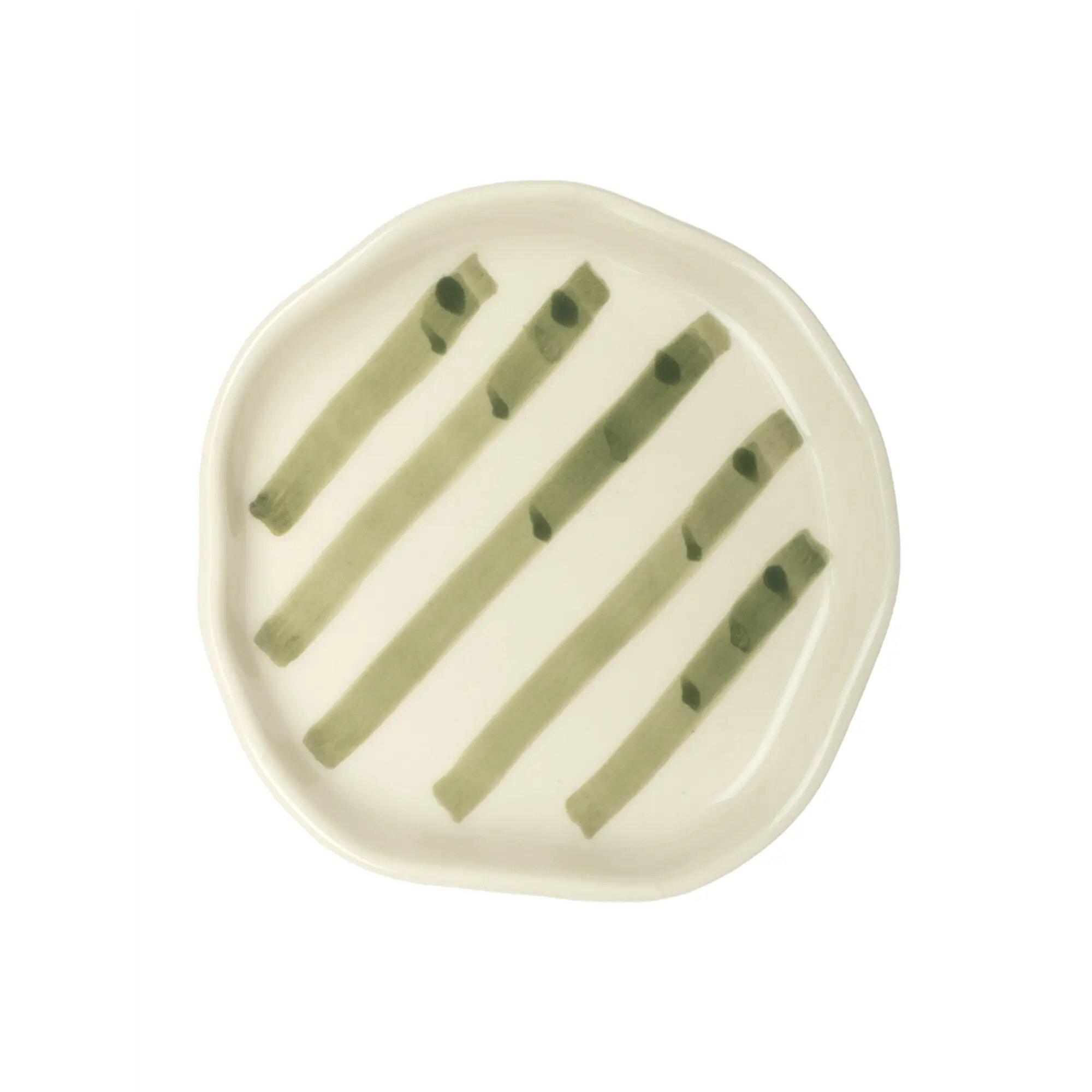 Zenfort Ривьера мыльница керамическая зелёного цвета стильное дополнение ванной комнаты