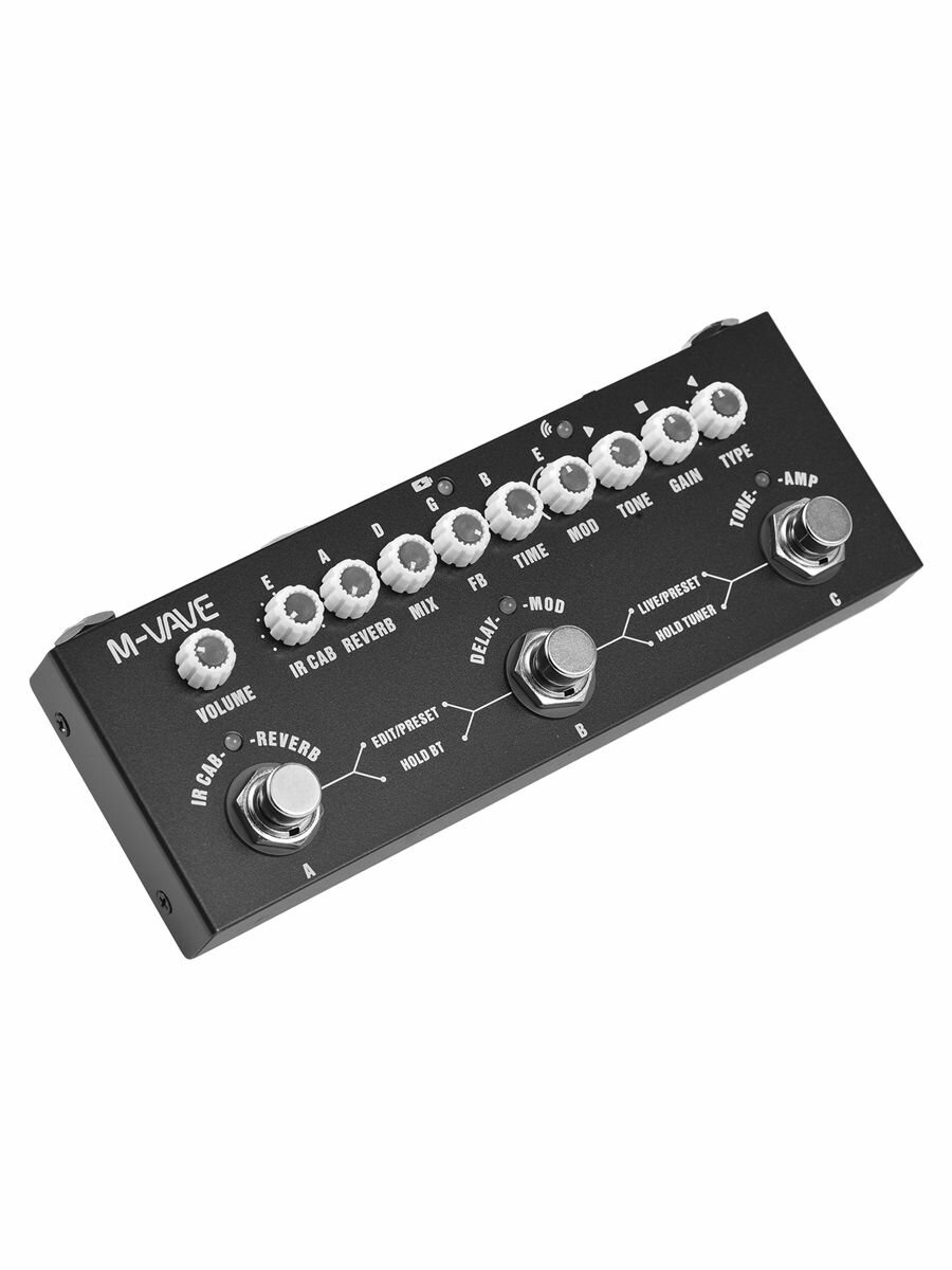 Портативная педаль эффектов для электрогитары для ребенка, многофункциональный инструмент для обучения музыке с беспроводным воспроизведением, записью телефона, аудиоинтерфейсом, Type-C