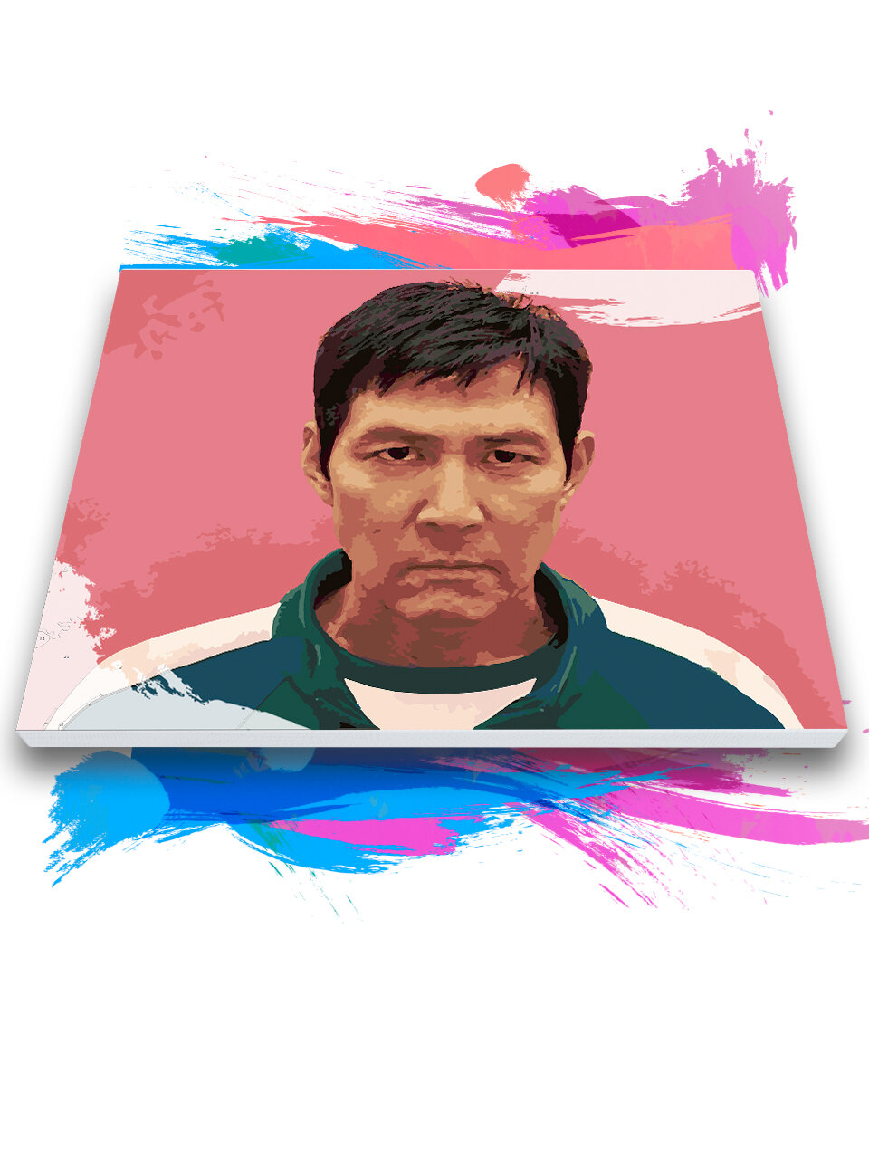 Картина по номерам на холсте Игра в кальмара 3 - Ки Хун, 40 х 50 см