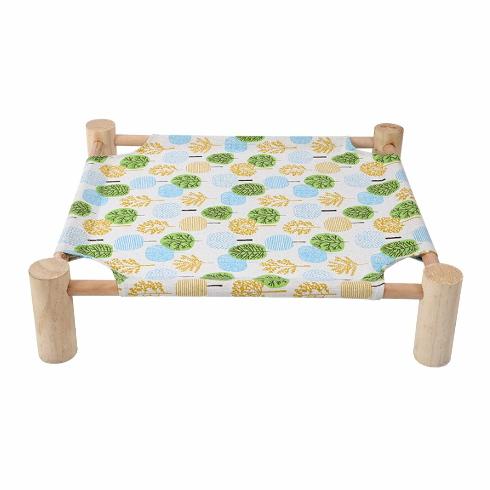 Кошачий гамак на натуральной деревянной подставке