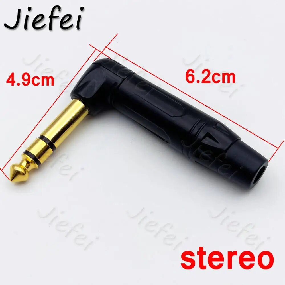 Угловой аудиоразъем 3.5 мм stereo, 2шт, черный