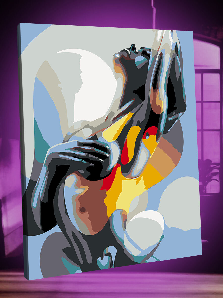 Картина по номерам Девушка Арт / Girl Art холст на подрамнике