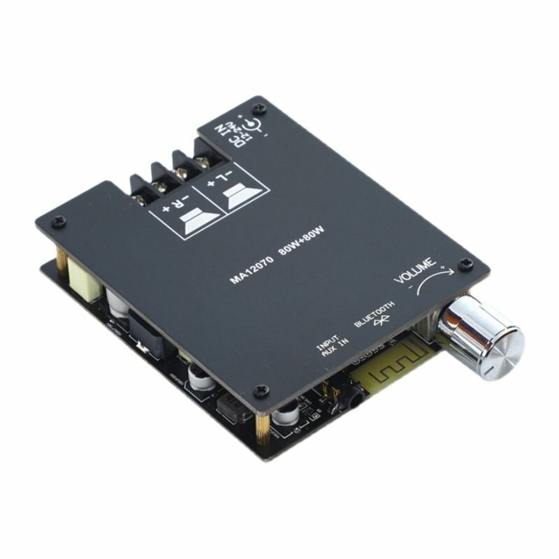 MA12070P Цифровой Bluetooth-совместимый усилитель мощности 5.0, платы аудиоусилителя, 2x80 Вт, номинальная мощность