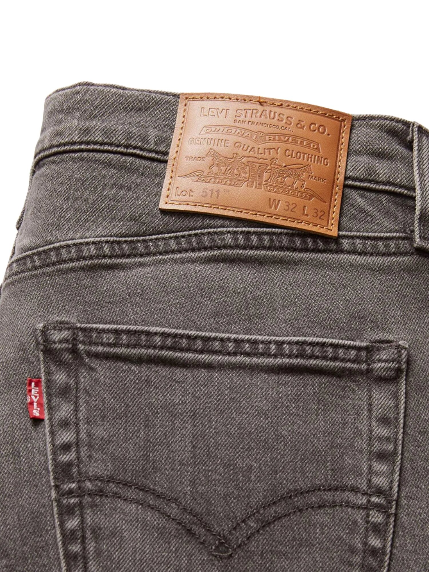 Джинсы Levi's, размер Width/Length (in) 31/34, серый — фото 1