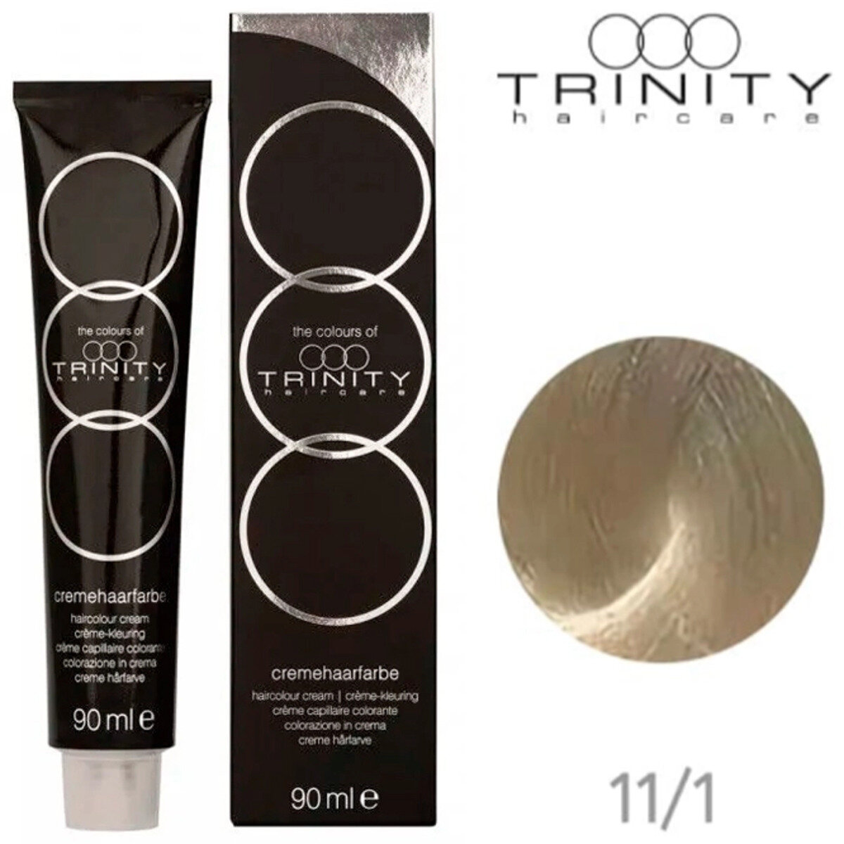 Trinity The Color of Trinity Стойкая крем краска 11/1 специальный блондин пепельный 90 мл