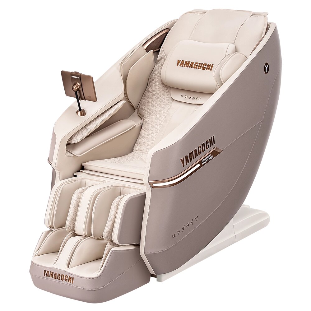 Массажное кресло Yamaguchi "Solaris", бежевый, 3D технология, 16 программ, воздушное воздействие