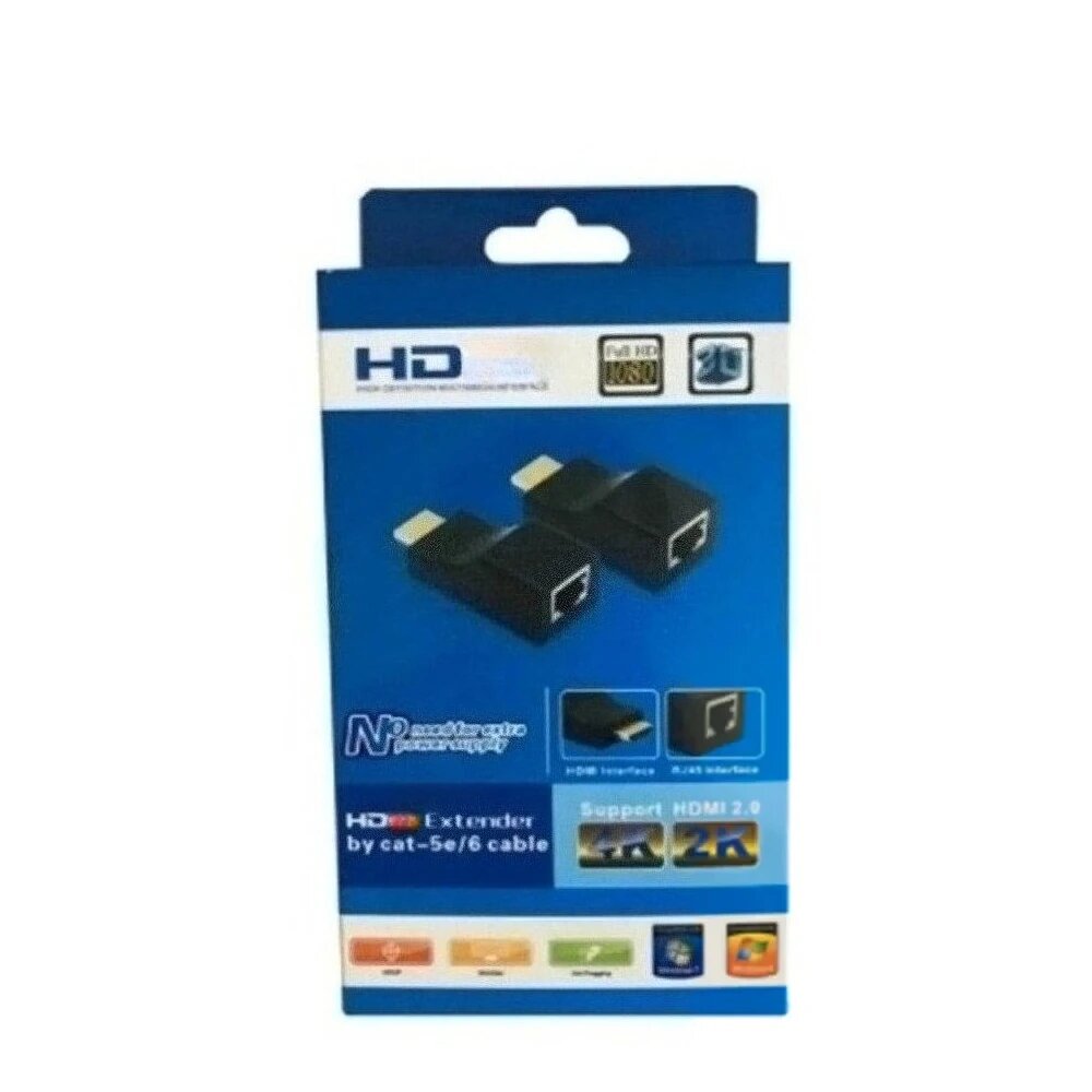 HDMI удлинитель RJ45 CAT5e/6 черный