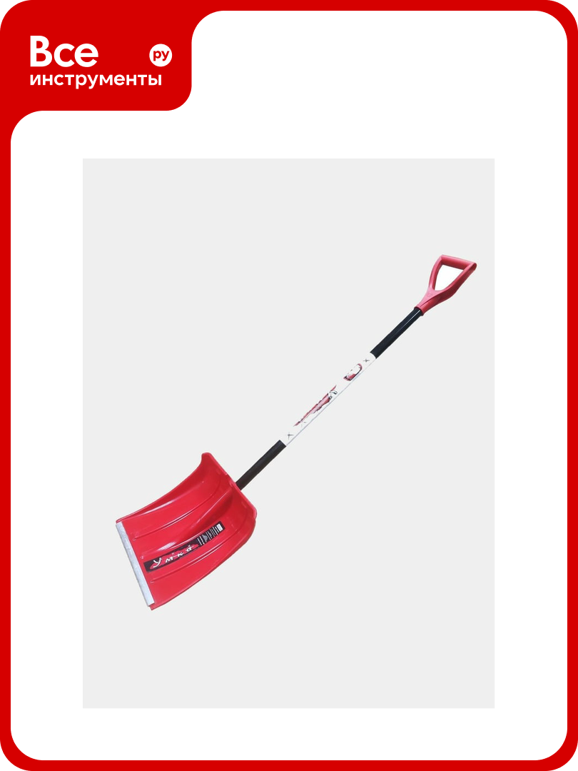Снеговая лопата лето Умка 380x370 мм 27872, пластик, размер 380x370 мм, материал пластик