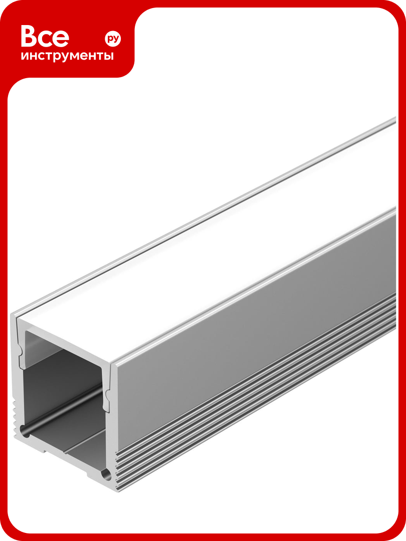 Профиль Arlight SL-SLIM20-H20-2000 ANOD 2 м 0 23722 023722, алюминиевый накладной, анодированный, цвет серебро